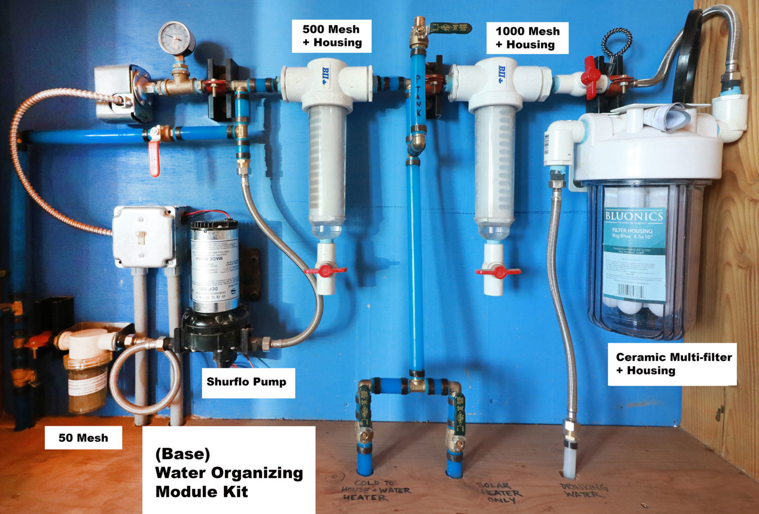 Catch water - potable drinking water - Earthship Biotecture