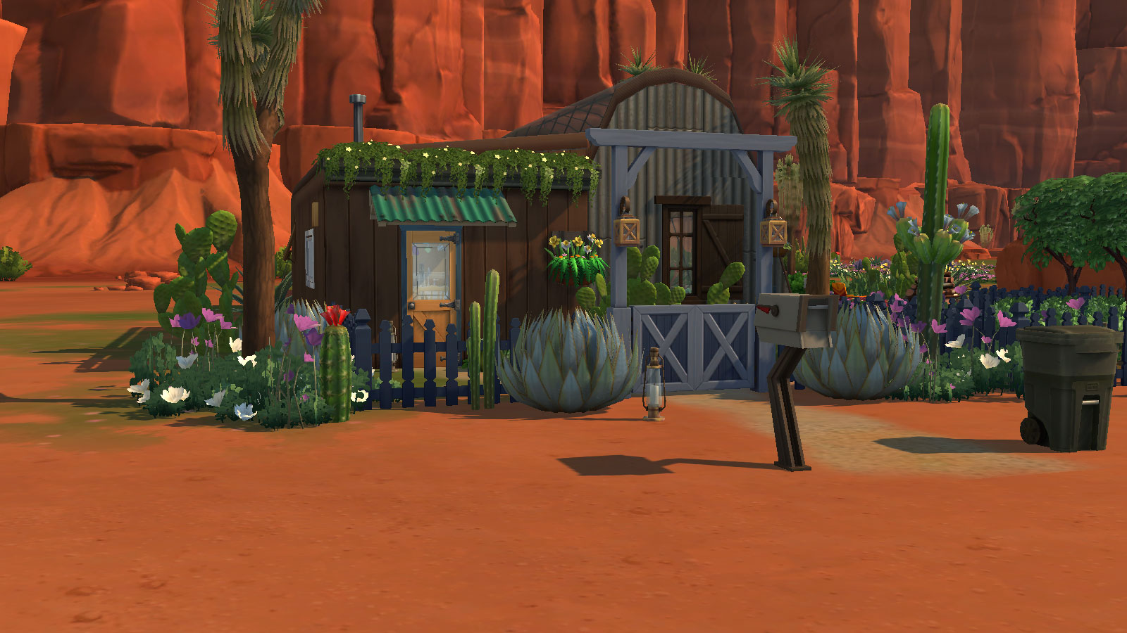 Built an Earthship in Sims 4 - Earthship Biotecture