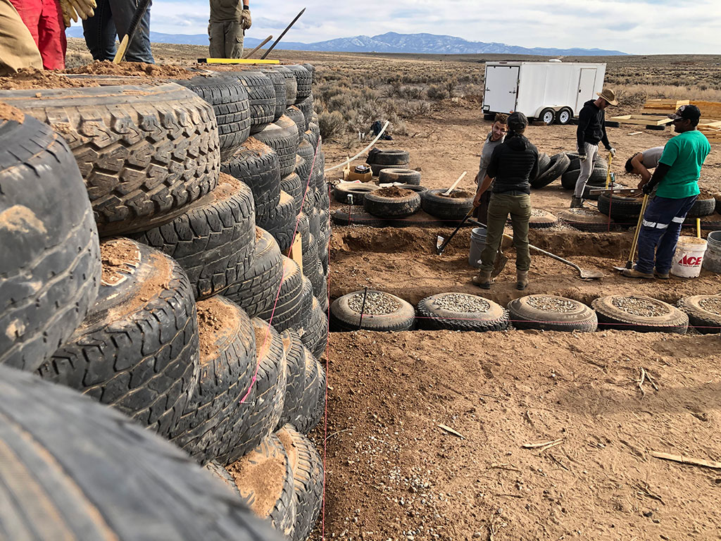 Day 6 Encounter Earthship Frontface Foundation, Cistern Tubes ...