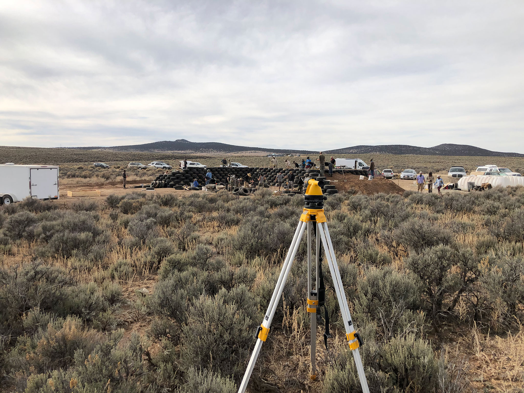 Day 6 Encounter Earthship Frontface Foundation, Cistern Tubes ...